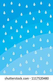 Background Blue Rain Drops Illustration Vector Stock Vector (Royalty ...