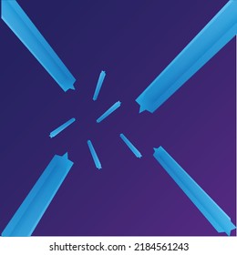 Background Blue Small Big Sticks Stock Vector (Royalty Free) 2184561243 ...