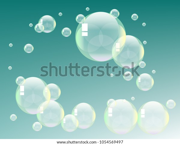 Background Bubbles Turquoise Stock Vector (Royalty Free) 1054569497 ...