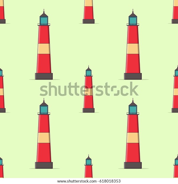 Background Color Background Lighthouses Stock Vector (Royalty Free ...