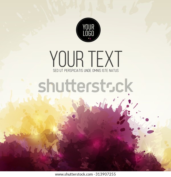 Background Colorful Spots Expressive Design Background Stock Vector ...