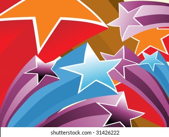 Background Colorful Star Vector Wallpaper Stock Vector (Royalty Free ...
