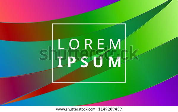 Background Colorful Wavy Simple Shape Fluid Stock Vector (Royalty Free ...