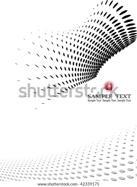 Background Composition Halftone Mesh Stock Vector (Royalty Free) 42339175