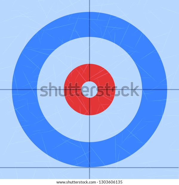 Background Curling Sport Arena Technical Scheme Stock Vector (Royalty ...