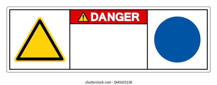 Background Danger Blank Symbol Signvector Illustration Stock Vector ...