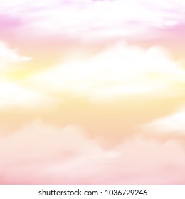 Background Design Pink Sky Illustration Stock Vector (Royalty Free ...