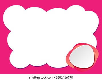 Background Design Template Pink Frame Illustration Stock Vector ...