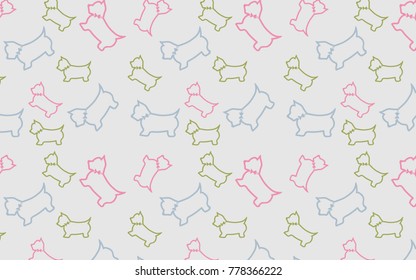 Background Dogs Pastel Colors Stock Vector (Royalty Free) 778366222 ...
