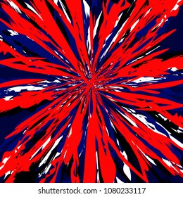 Background Explosion Color Abstraction Red Blue Stock Vector (Royalty ...