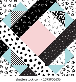 Background Geometric Shapes Design 80s Vector: vetor stock (livre de ...