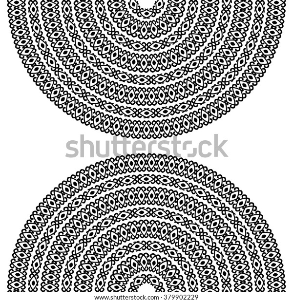 Background Half Round Monochromatic Ornamental Texture: vector de stock ...