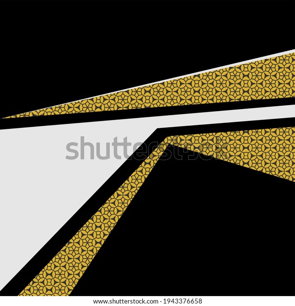 Background Islamic Art Black Gold Stock Vector (Royalty Free ...