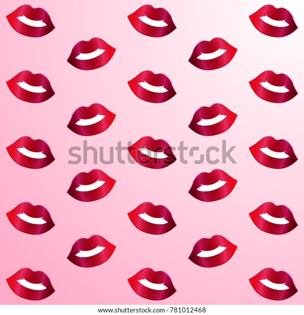 Background Kisses Stock Vector (Royalty Free) 781012468