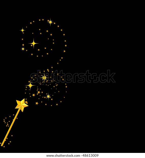 Background Magic Wand Image Stock Vector (Royalty Free) 48613009