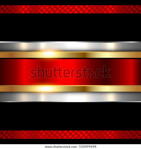 Background Metallic Shiny Red Metal Texture Stock Vector (Royalty Free ...