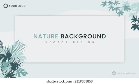 Background Nature Cover Template Premium Vector Stock Vector (Royalty ...