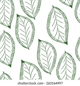 Neem Leaf Pattern Ayurveda Herb Health Stock Vector (Royalty Free ...