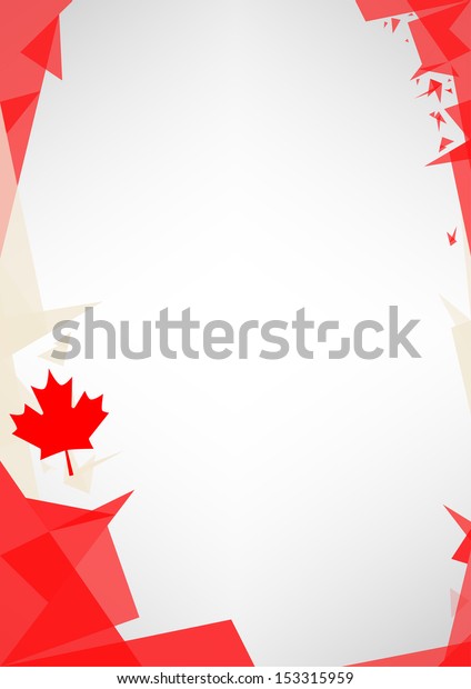 Background Origami Canada Design Background Origami Stock Vector ...