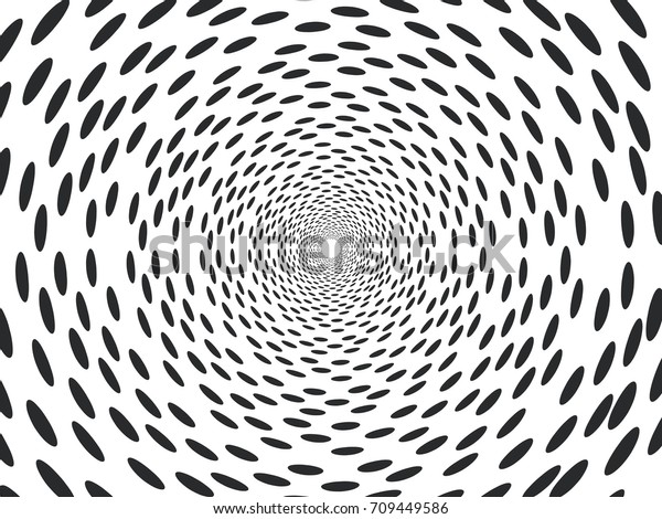 Background Oval Circles Spiral Shaped Vector Stock Vector (Royalty Free ...