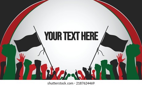 Background Palestine Flag Palestine Flag Vector Stock Vector (Royalty ...
