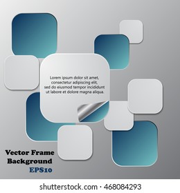 Background Polygons Cut Paper Design Template Stock Vector (Royalty ...