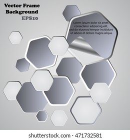 Background Polygons Cut Paper Design Template Stock Vector (Royalty ...