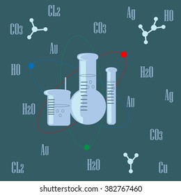 Background Projects Related Chemistry Science Biology Stock Vector ...