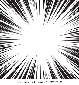 Comic Book Motion Effect Manga Action Stock Vector (Royalty Free ...