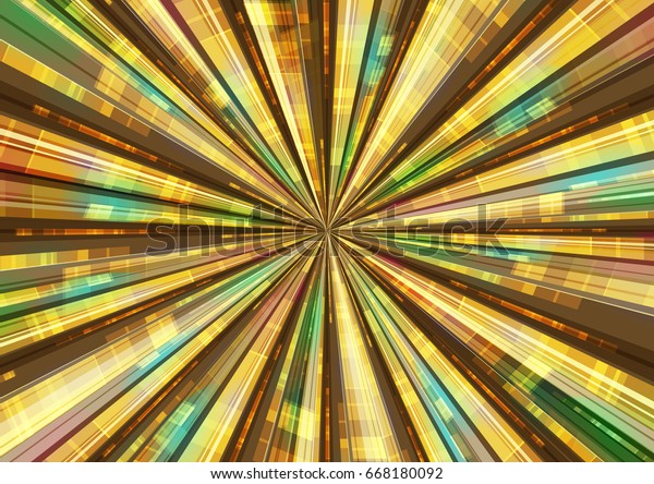 Background Radiation Cyber Gold Stock Vector (Royalty Free) 668180092 ...