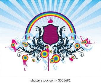 70 Heraldic or rainbow shield Images, Stock Photos & Vectors | Shutterstock