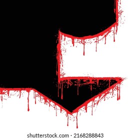 Background Red Ink Blots Wound Line Stock Vector (Royalty Free ...