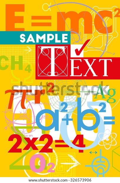 Background Scientific Formulas Poster Cover Textbook 스톡 벡터(로열티 프리 ...