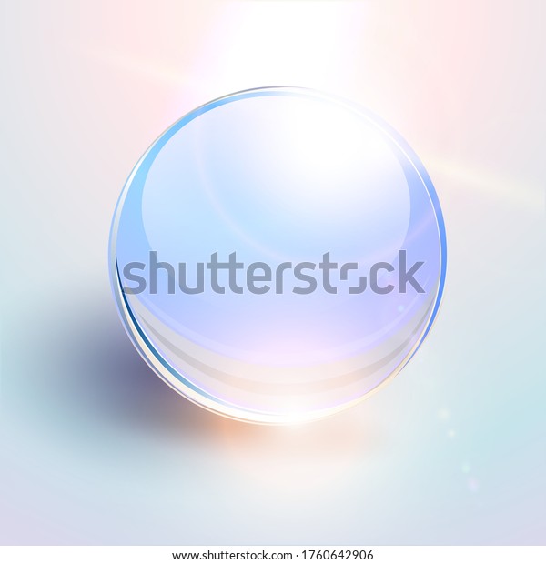 Background Shiny Blue Sphere 3d Glossy Stock Vector (Royalty Free ...
