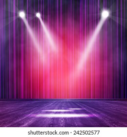 Background Show Vector Interior Shined Projector Stock Vector (Royalty ...
