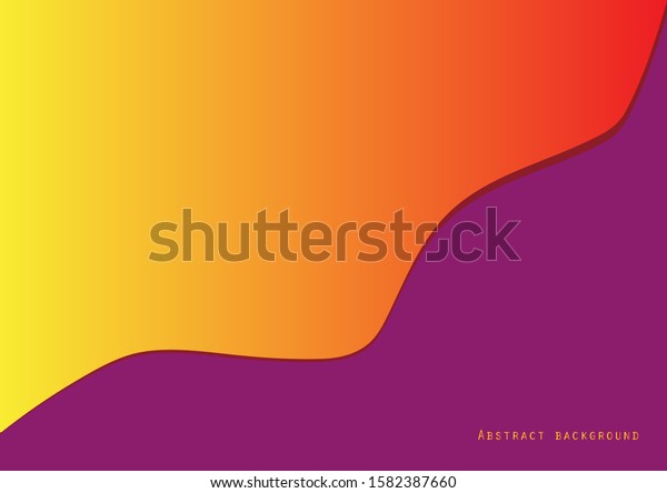 Background Simple Color Combination Orange Purple Stock Vector (Royalty ...
