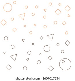 Background Simple Geometric Outline Shapes Stock Vector (Royalty Free ...