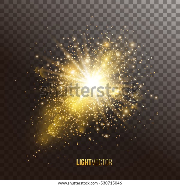 Background Sparkles Glitter Glow Light Effect Stock Vector (Royalty ...