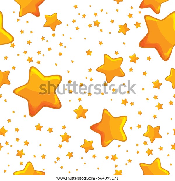 Background Stars Large Small Gold Star Stock Vector (Royalty Free ...
