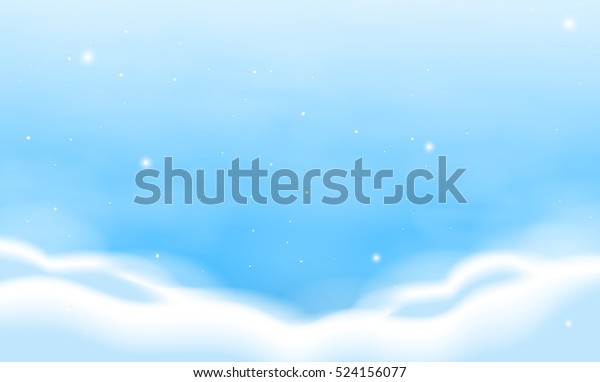 Background Template Blue Sky Illustration Stock Vector (Royalty Free ...