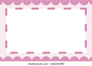 Background Template Pink Dash Line Illustration Stock Vector (Royalty ...