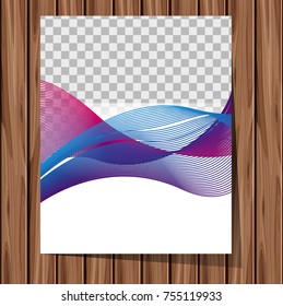 Background Template Red Blue Lines Illustration Stock Vector (Royalty ...