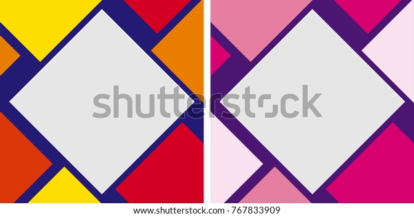 Background Template Square Shapes Illustration Stock Vector (Royalty ...