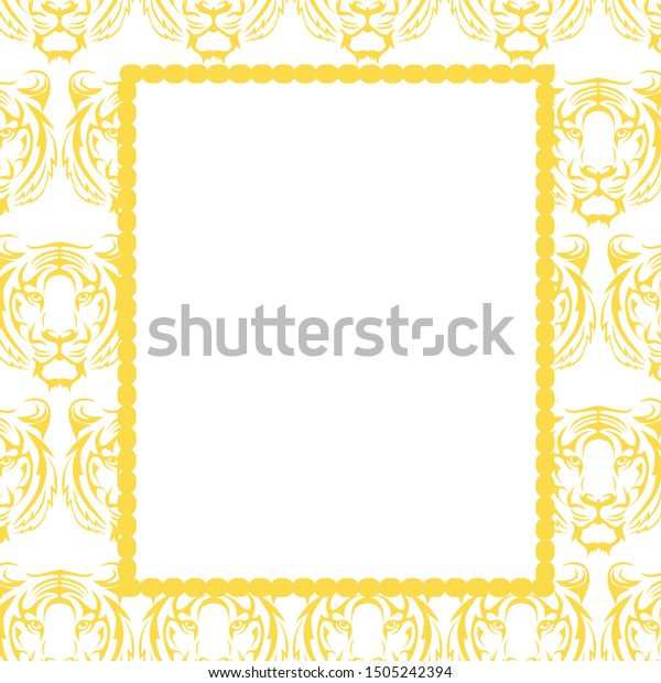 Background Texture Tigers Yellow Tigers Background Stock Vector ...