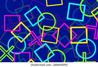 Background These Various Shapes Combination Striking Stock Vector ...