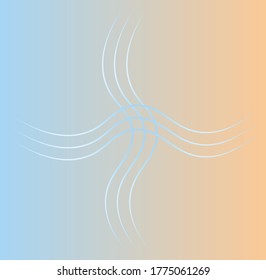 Background Transition Blue Yellow Lines Stock Vector (Royalty Free ...