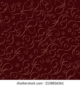 Background Vector Maroon Gold Decorative Stock Vector (Royalty Free ...