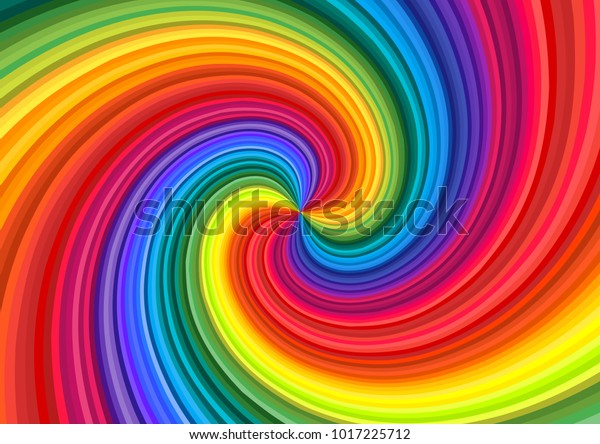 Background Vivid Rainbow Colored Swirl Twisting Stock Vector (Royalty ...