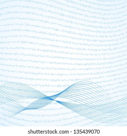 Background Wavy Lines Handwritten Text Stock Vector (Royalty Free ...