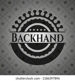 Backhand Realistic Black Emblem Stock Vector (Royalty Free) 1186397896 ...